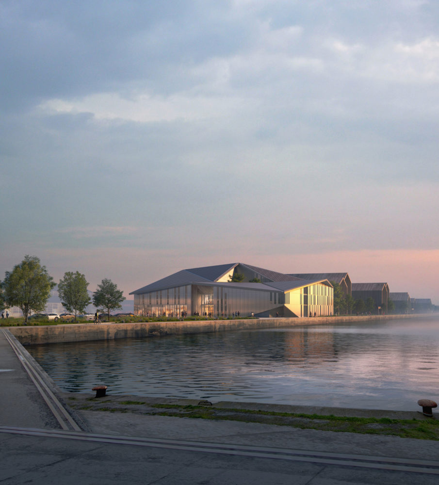 Bâtiment cœur /EURAENERGIE à Dunkerque (59) - RVB Paysage